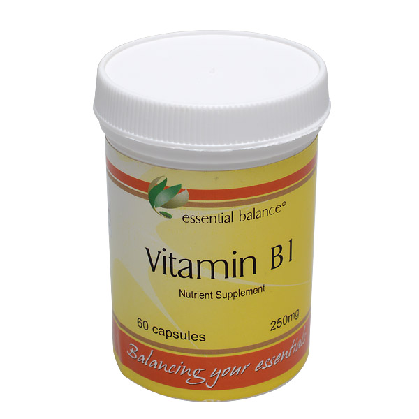 Vitamin B1 30 x 250mg capsules -Out of stock - Essential Balance